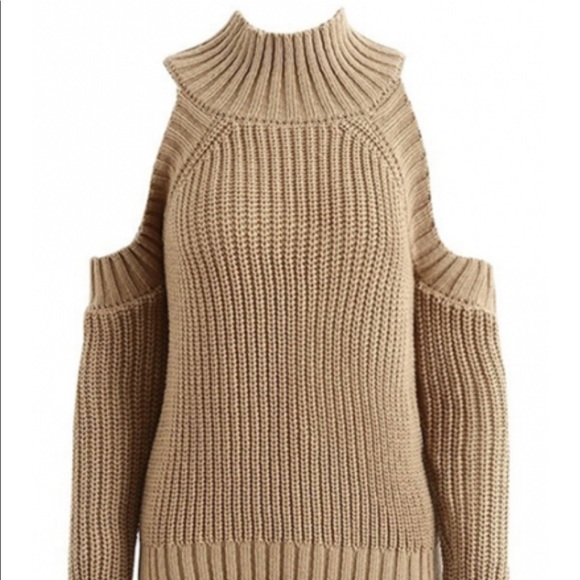 Sweaters | High Neck Open Shoulder Sweater | Poshmark